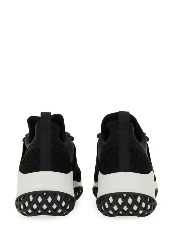 ROGER VIVIER Viv Run Buckled Sneakers - Black