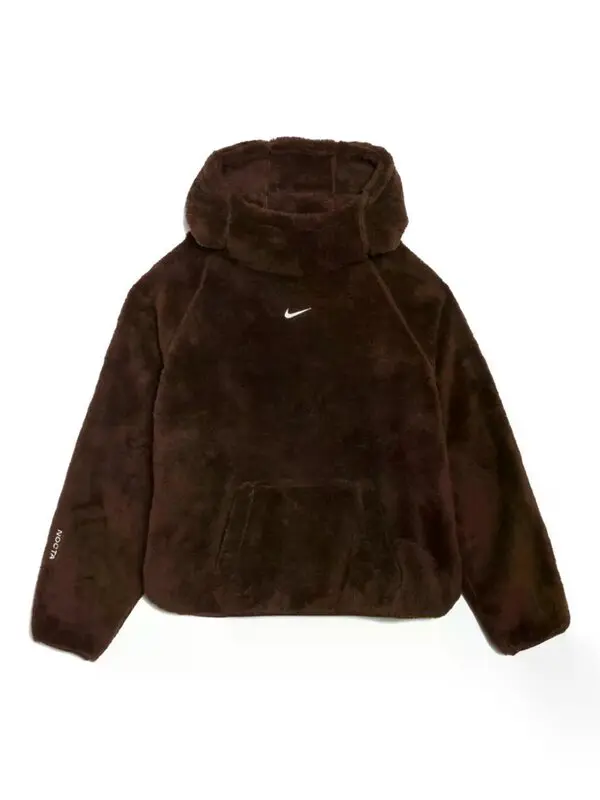 Nike Nocta Kangaroo-pocket Hoodie - Brown