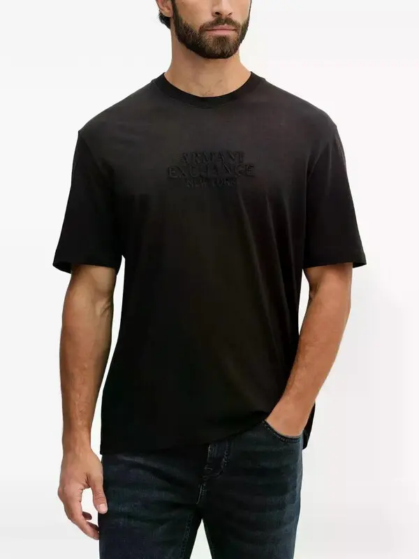 Armani Exchange Embroidered-logo T-shirt