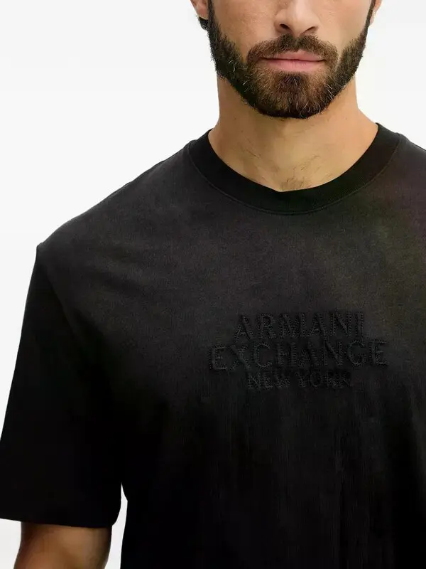 Armani Exchange Embroidered-logo T-shirt