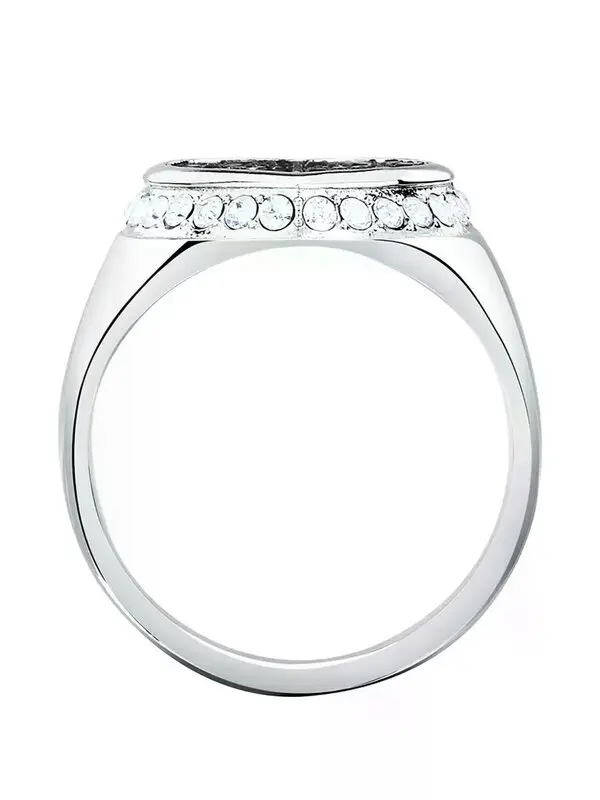 Karl Lagerfeld Crystal-embellished Heart Ring