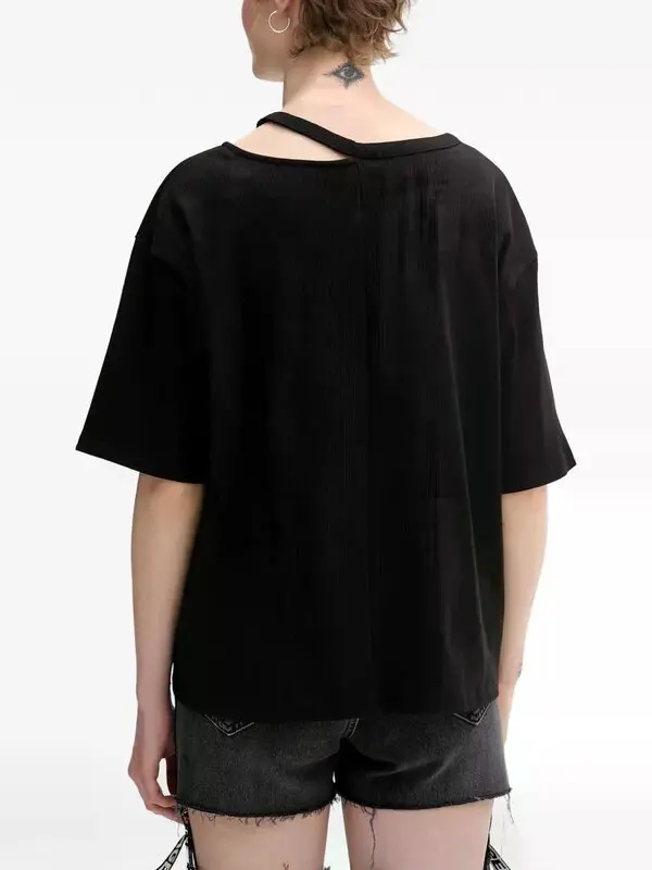 Karl Lagerfeld Logo-print Cut-out T-shirt