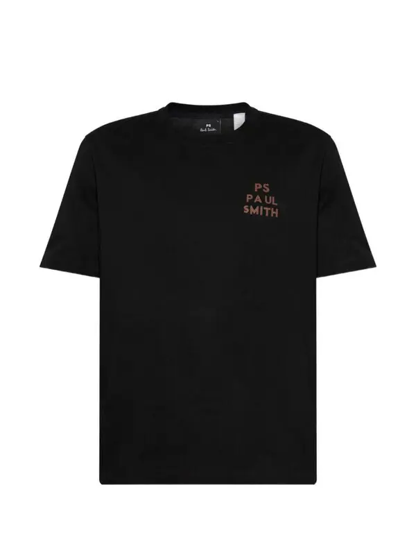Paul Smith Logo-print Graphic-print T-shirt - Black