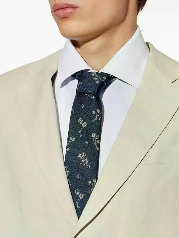 Paul Smith Floral Print Silk Tie