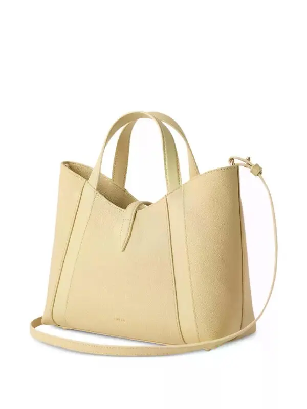Furla Goccia Leather Tote Bag - Neutrals