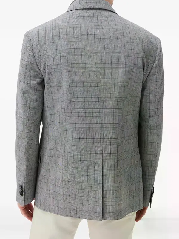 Versace Prince Of Wales Wool Blazer