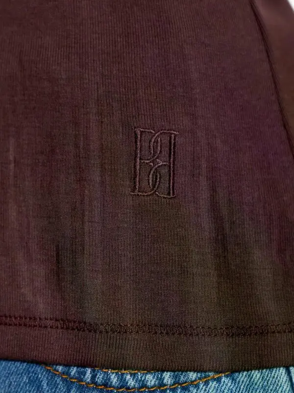 BY MALENE BIRGER Embroidered Logo Cotton T-shirt