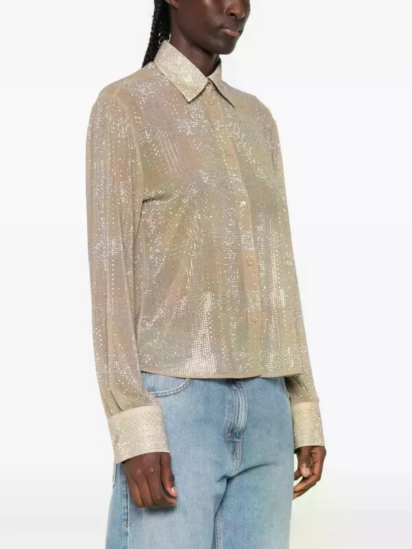 Ermanno Scervino Embellished Check-pattern Shirt
