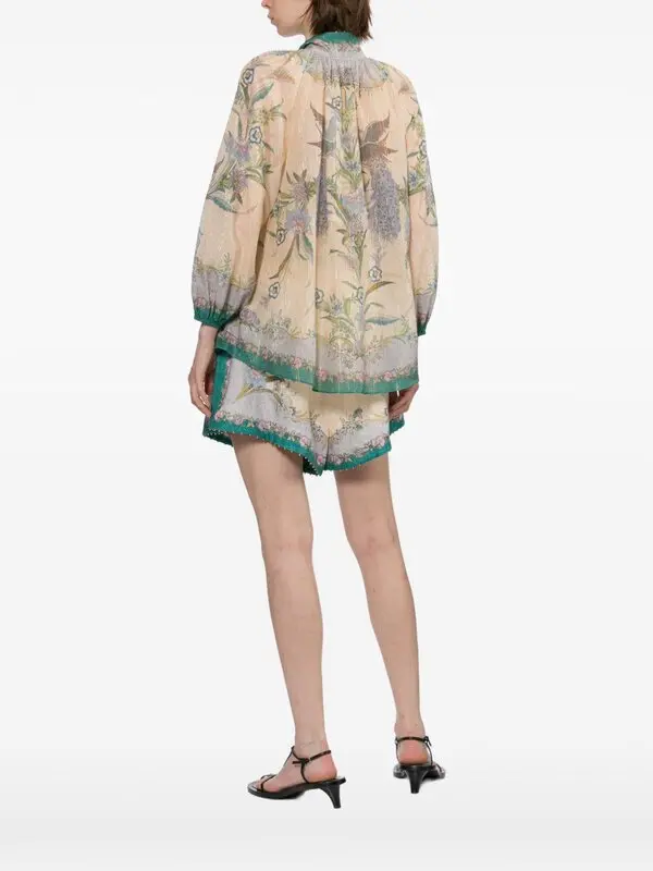 Zimmermann Indra Cotton And Silk Blouse - White
