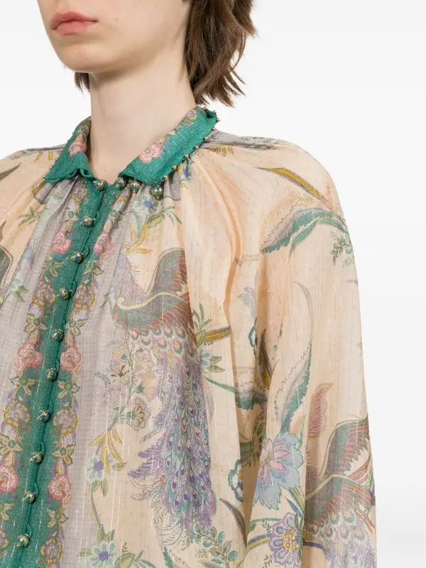 Zimmermann Indra Cotton And Silk Blouse - White
