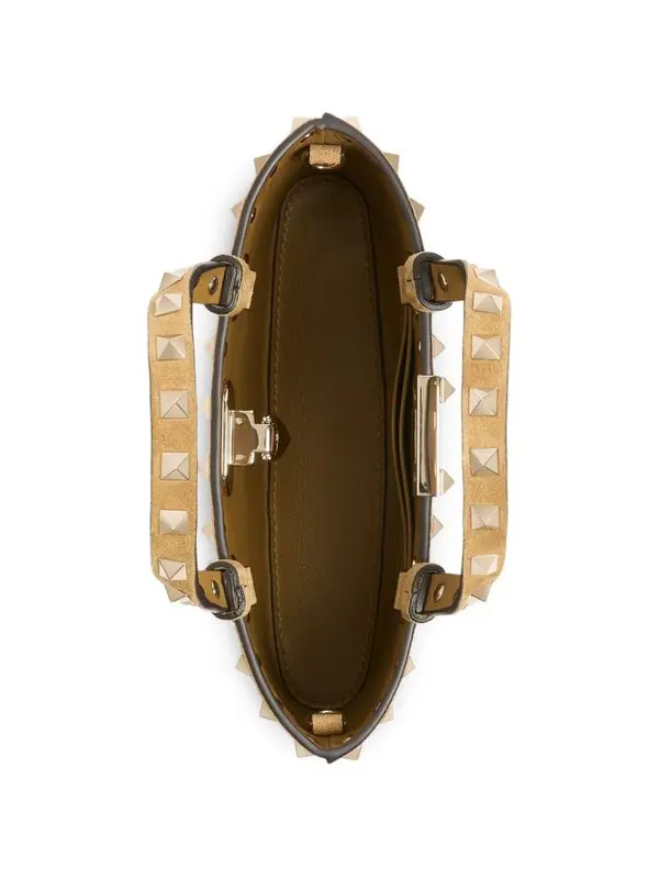 Valentino Garavani Rockstud Suede Mini Bag - Beige