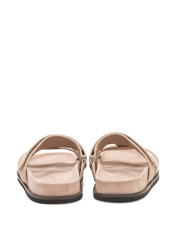 Tory Burch Ines Suede Sandals - Beige