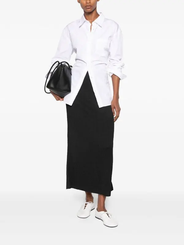 THE ROW Oboe Textured Silk Skirt