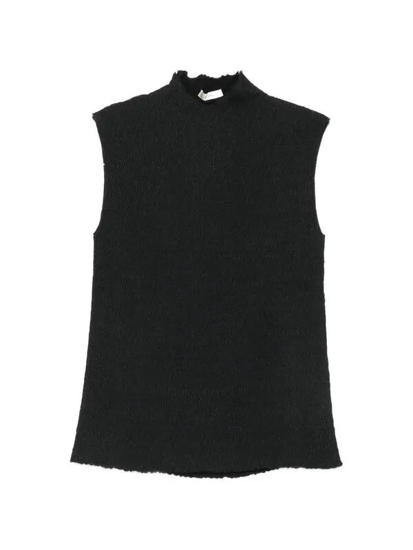 THE ROW Sleeveless Mock Neck Top