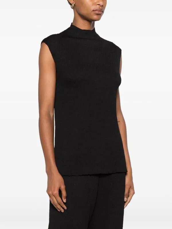 THE ROW Sleeveless Mock Neck Top