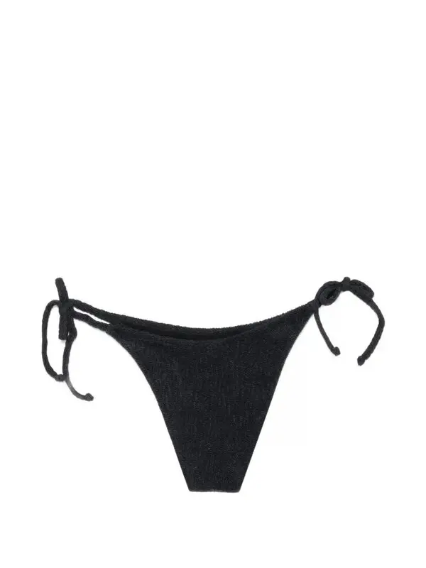 Moschino Textured Side-tie Bikini Bottoms