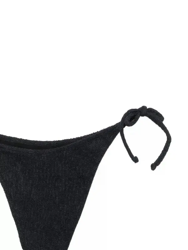 Moschino Textured Side-tie Bikini Bottoms