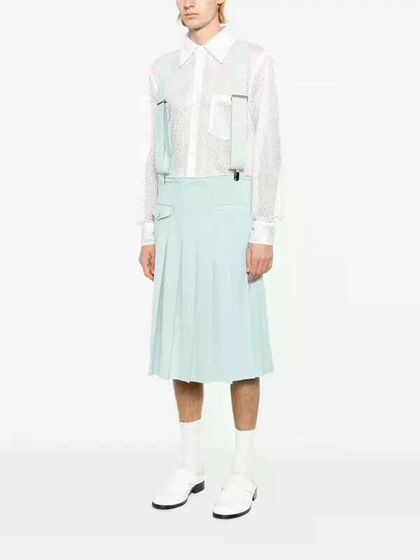 Comme Des Garçons Pleated Suspender Skirt