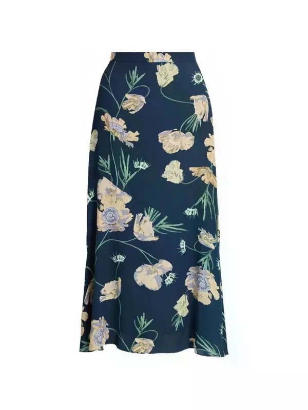 Erdem Floral Print A-line Midi Skirt