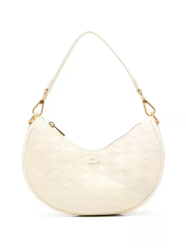 Lacoste Monogram Crescent Shoulder Bag