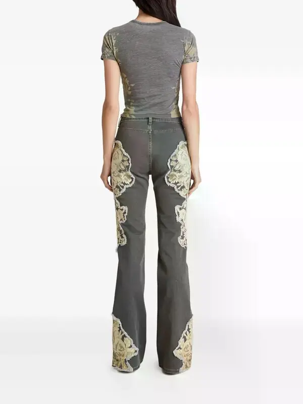 Guess Printed Flared Jeans