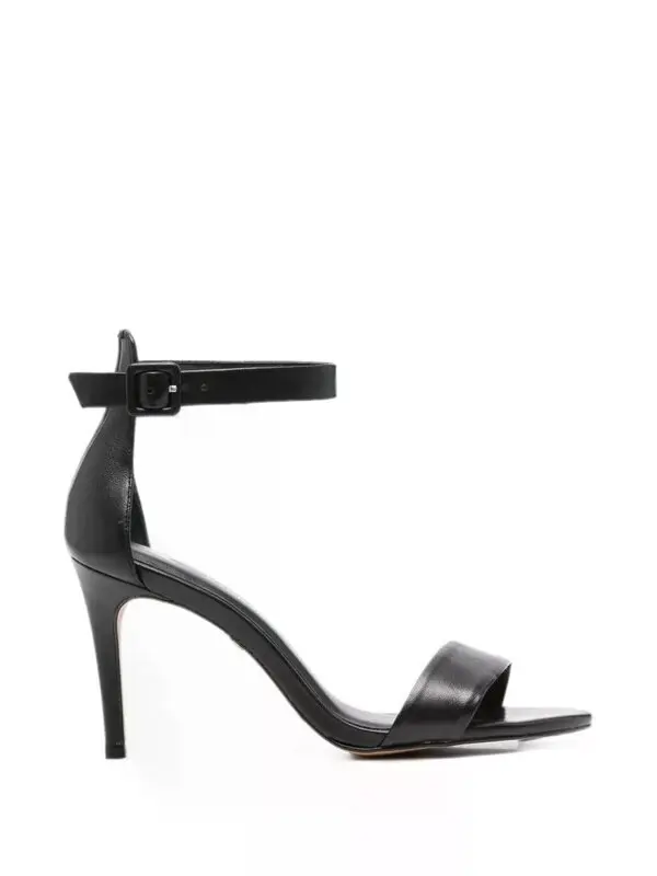 ANDREA CARRANO Buckle-fastening Ankle Strap Sandals - Black