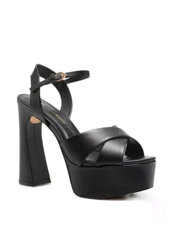 ANDREA CARRANO Crossover Strap Platform Sandals