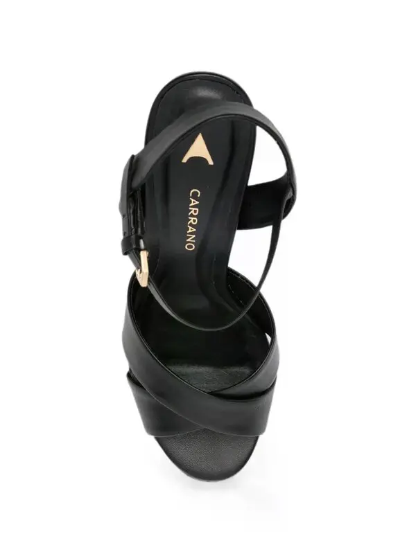 ANDREA CARRANO Crossover Strap Platform Sandals
