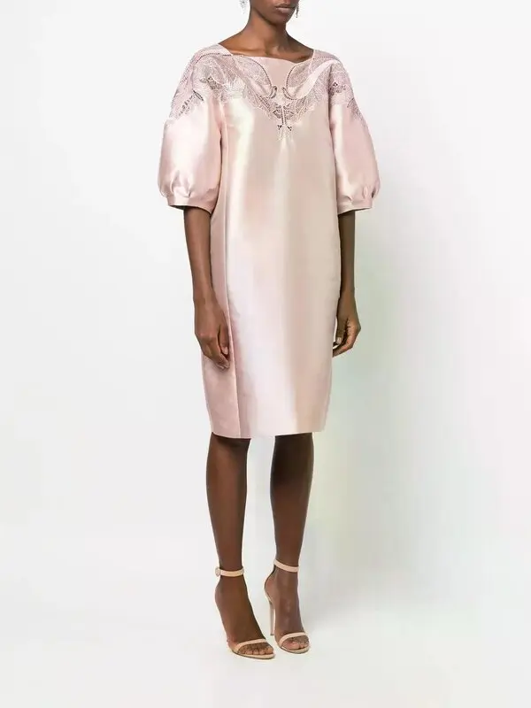 Alberta Ferretti Lace Detail Dress