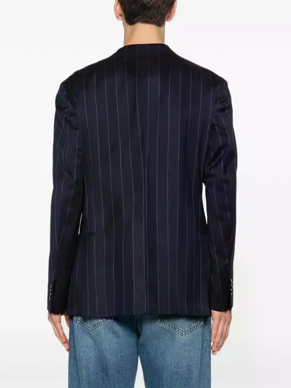 LUIGI BIANCHI MANTOVA Pinstripe-pattern Peak-lapel Blazer
