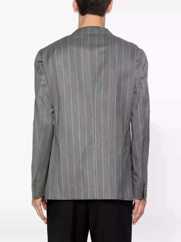 LUIGI BIANCHI MANTOVA Pinstripe-pattern Notched-lapels Blazer