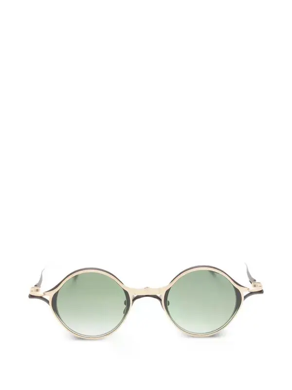 RIGARDS X Tva Round-frame Clip-on Glasses - Brown