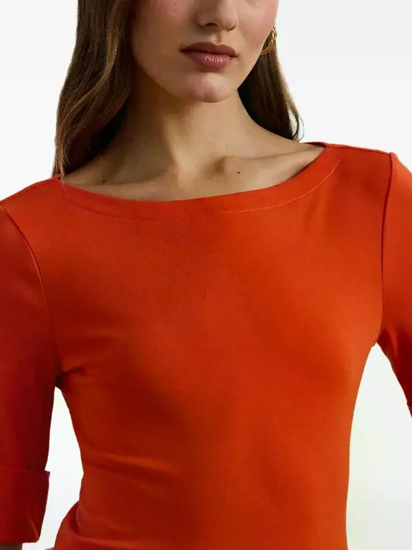 Ralph Lauren Boat-neck Jersey T-shirt - Orange