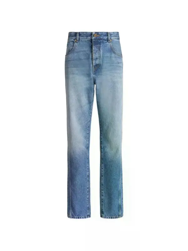 Balmain Straight-leg Denim Jeans