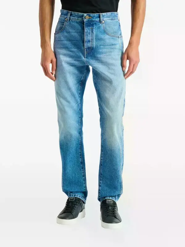 Balmain Straight-leg Denim Jeans