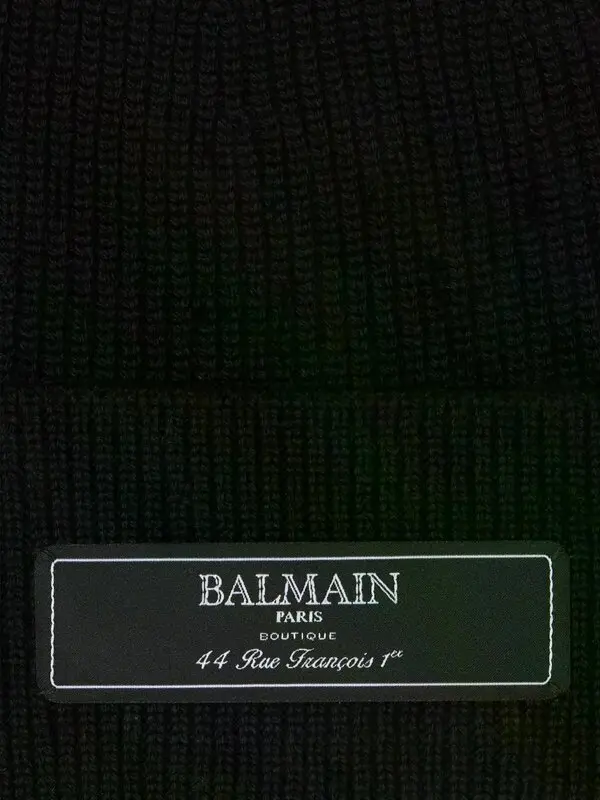 Balmain Wool Beanie - Black
