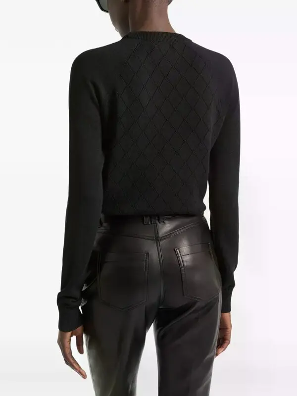 Balmain Quilted Knit Jumper