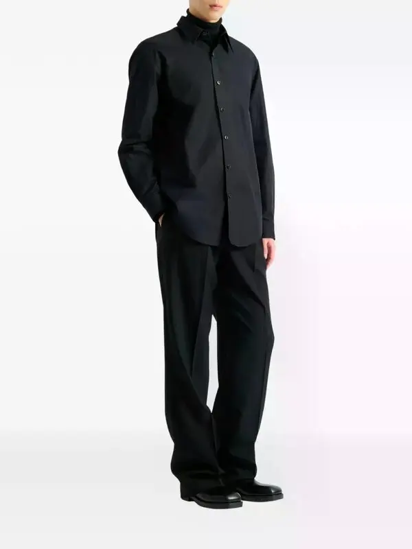 Balmain Paris Shirt In Cotton Poplin - Black