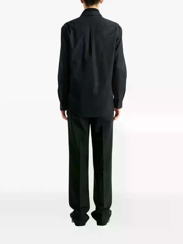 Balmain Paris Shirt In Cotton Poplin - Black