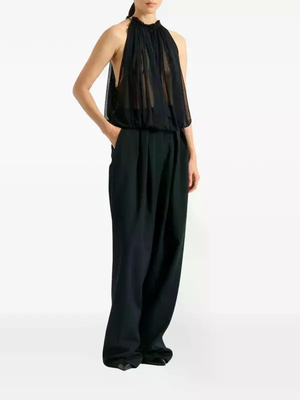 Balmain Sleeveless Muslin Top