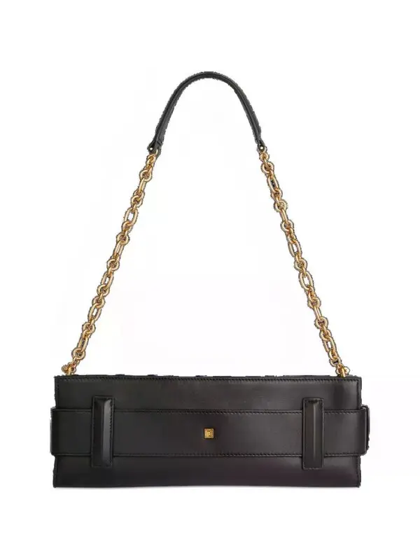 Balmain Anthem Smooth Leather Clutch