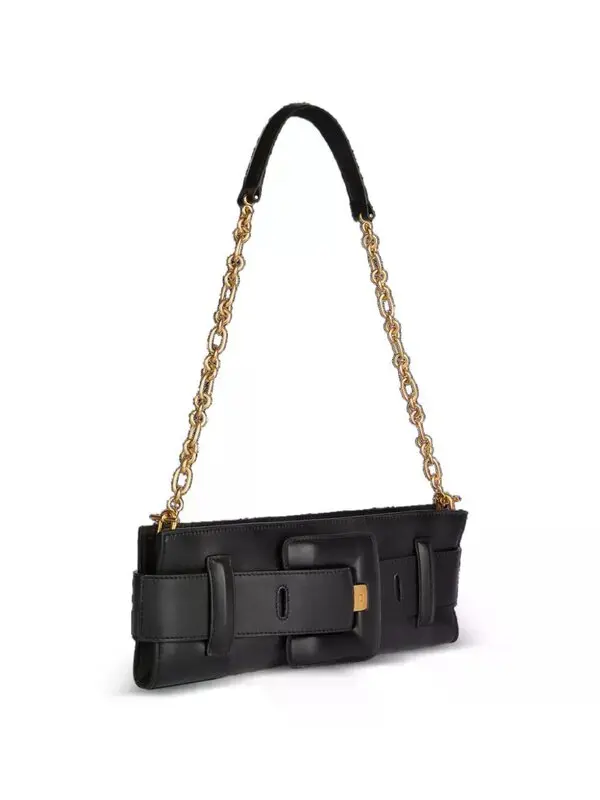 Balmain Anthem Smooth Leather Clutch