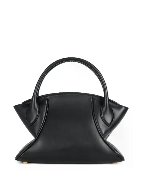 Balmain Small Pulse Day Bag In Smooth Leather - Black
