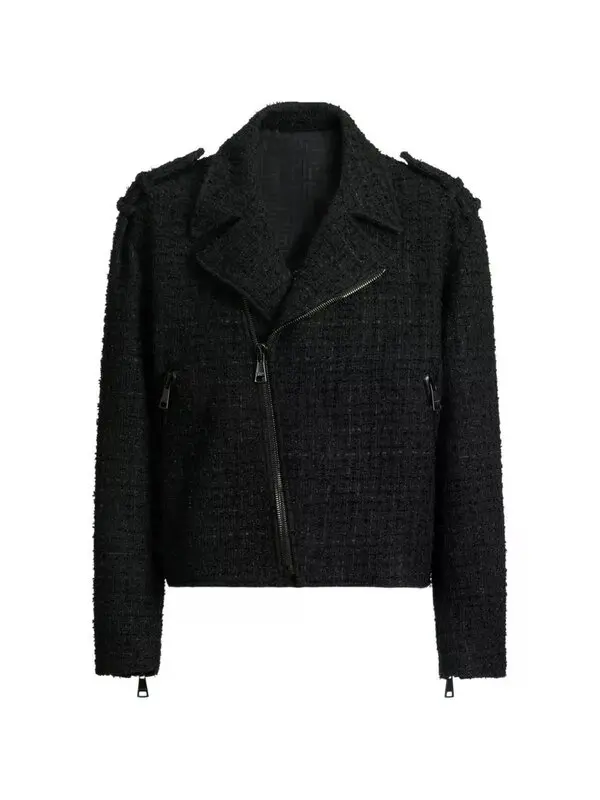 Balmain Tweed Biker Jacket