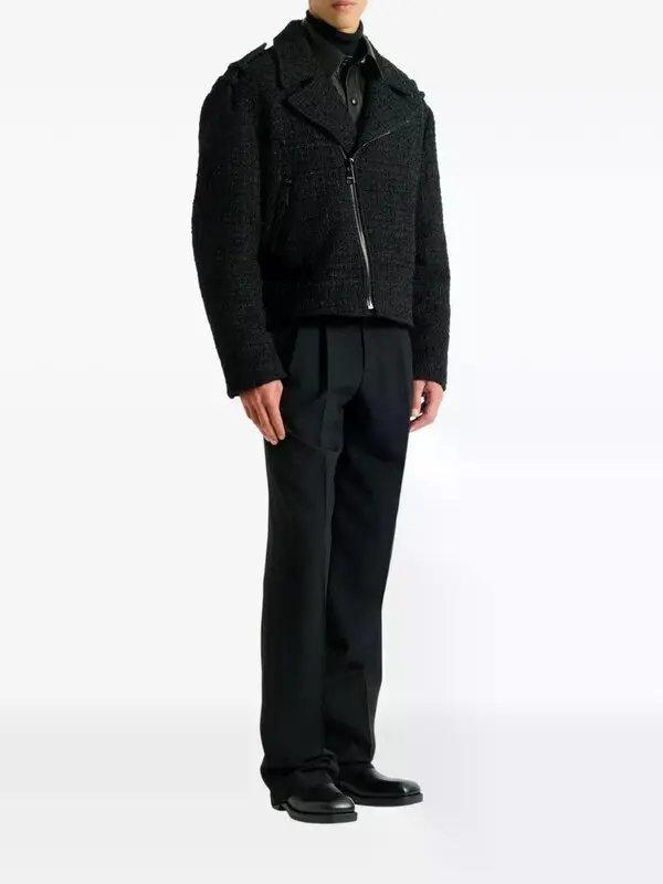 Balmain Tweed Biker Jacket