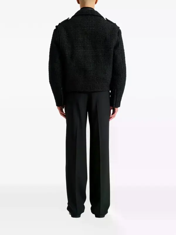 Balmain Tweed Biker Jacket