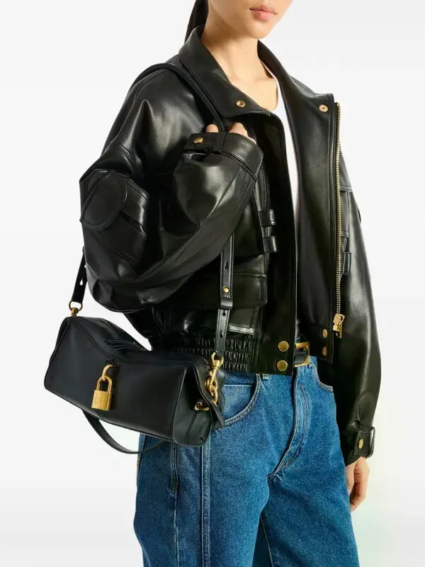 Balmain Small Pulse Bag In Smooth Leather - Black