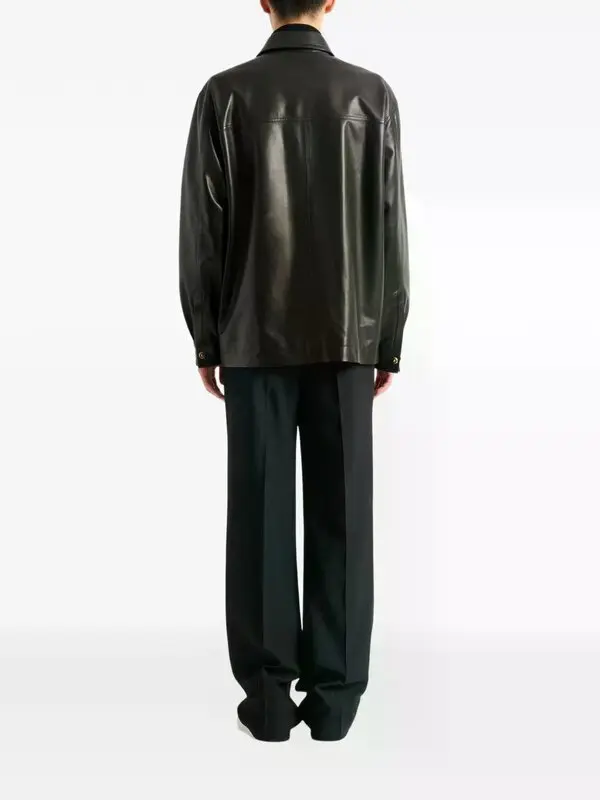 Balmain Leather Overshirt