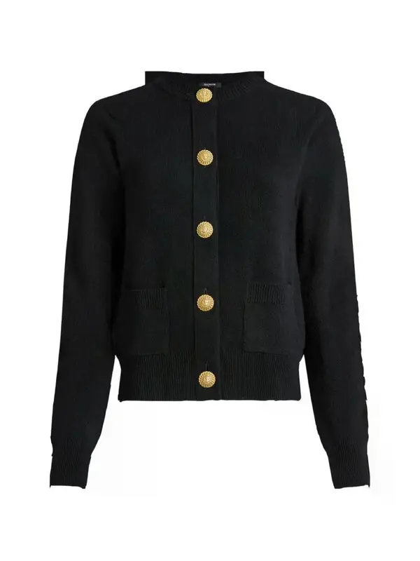 Balmain Cashmere Cardigan - Black