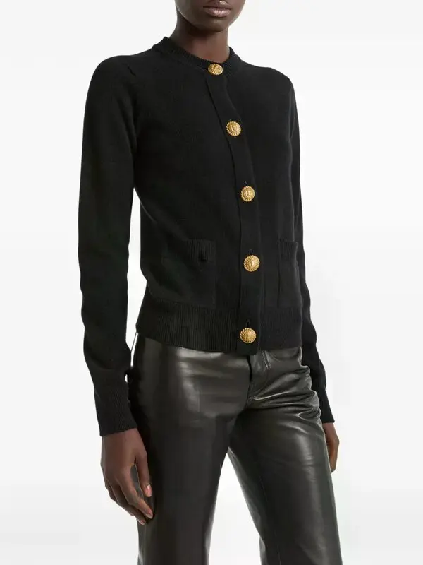 Balmain Cashmere Cardigan - Black